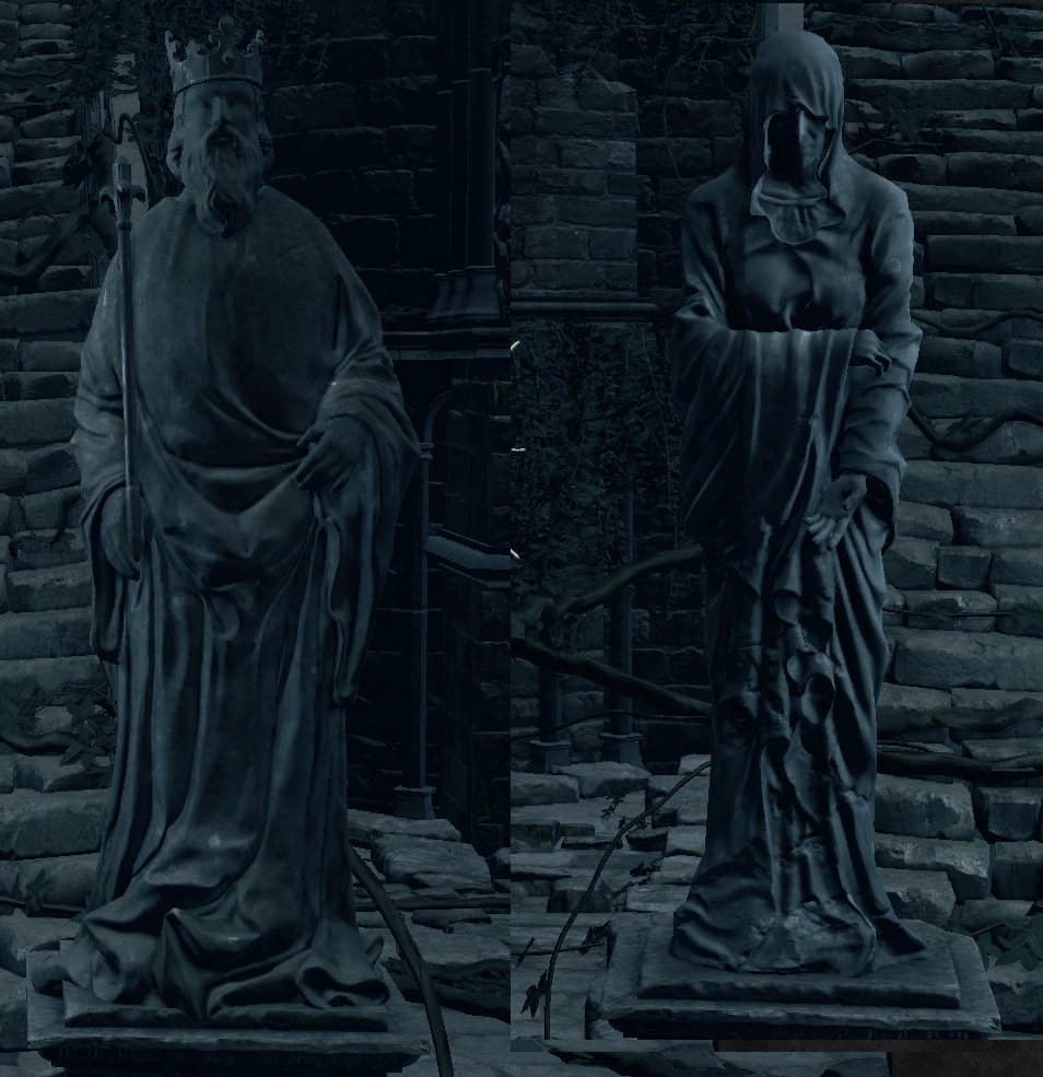 Question about Three Pillars and some statues | Fandom