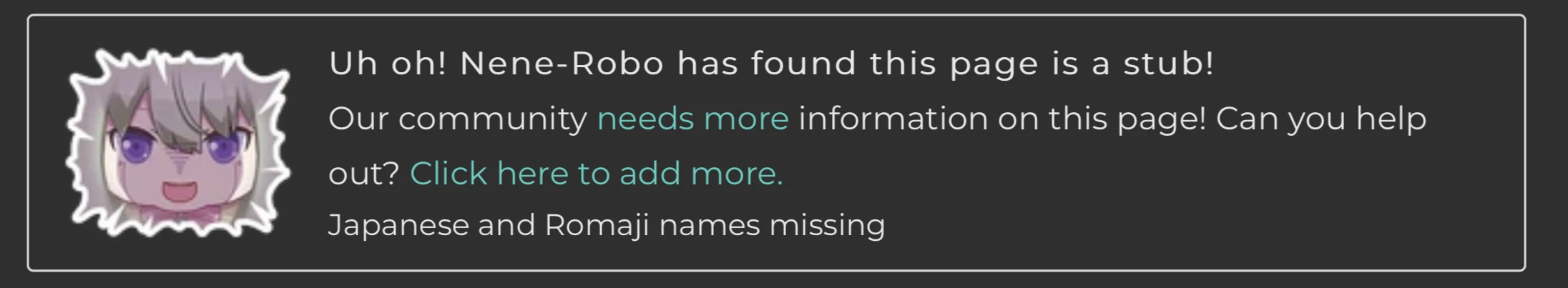 update: stub template | Fandom