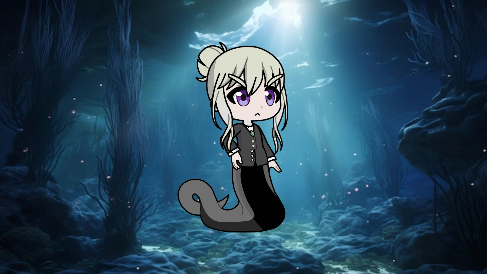 December 9th, Day 9: Ellen Mira Mathers as an Eel-like hybrid merfolk ...