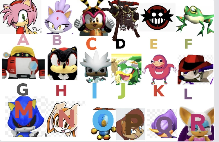 Your first name initial gives you your Sonic best friend and your last ...