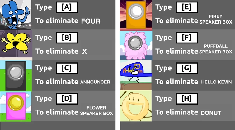 BFB Fan-Made Voting Screen Pt. 1 | Fandom