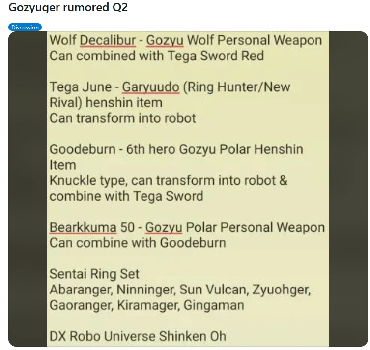 Gozyuger Q2 information - 6th ranger a polar bear? | Fandom