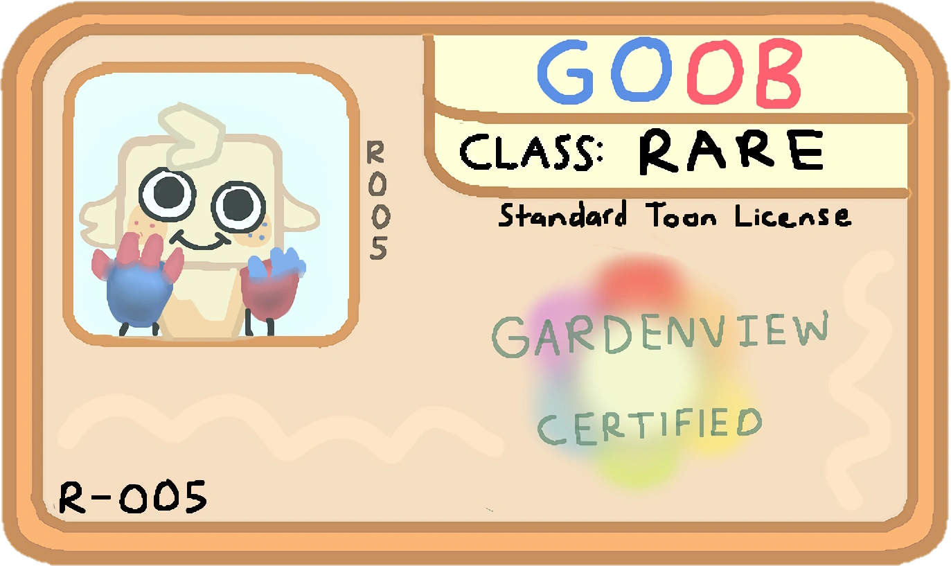 Goob's custom toon license design | Fandom