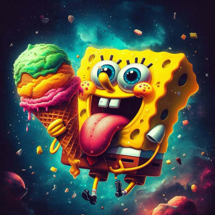 Some AI Art of SpongeBob Licking an Ice Cream Cone | Fandom