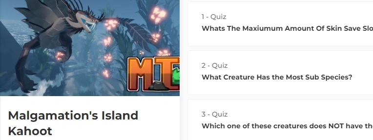 Man the Malgamation's Island Kahoot is pretty hard | Fandom