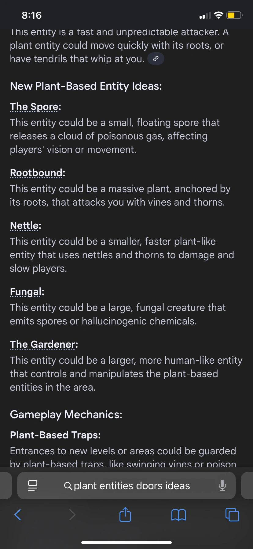 Entity ideas for the garden | Fandom