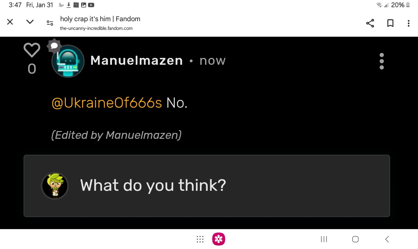 How many people hate me using their phases? | Fandom