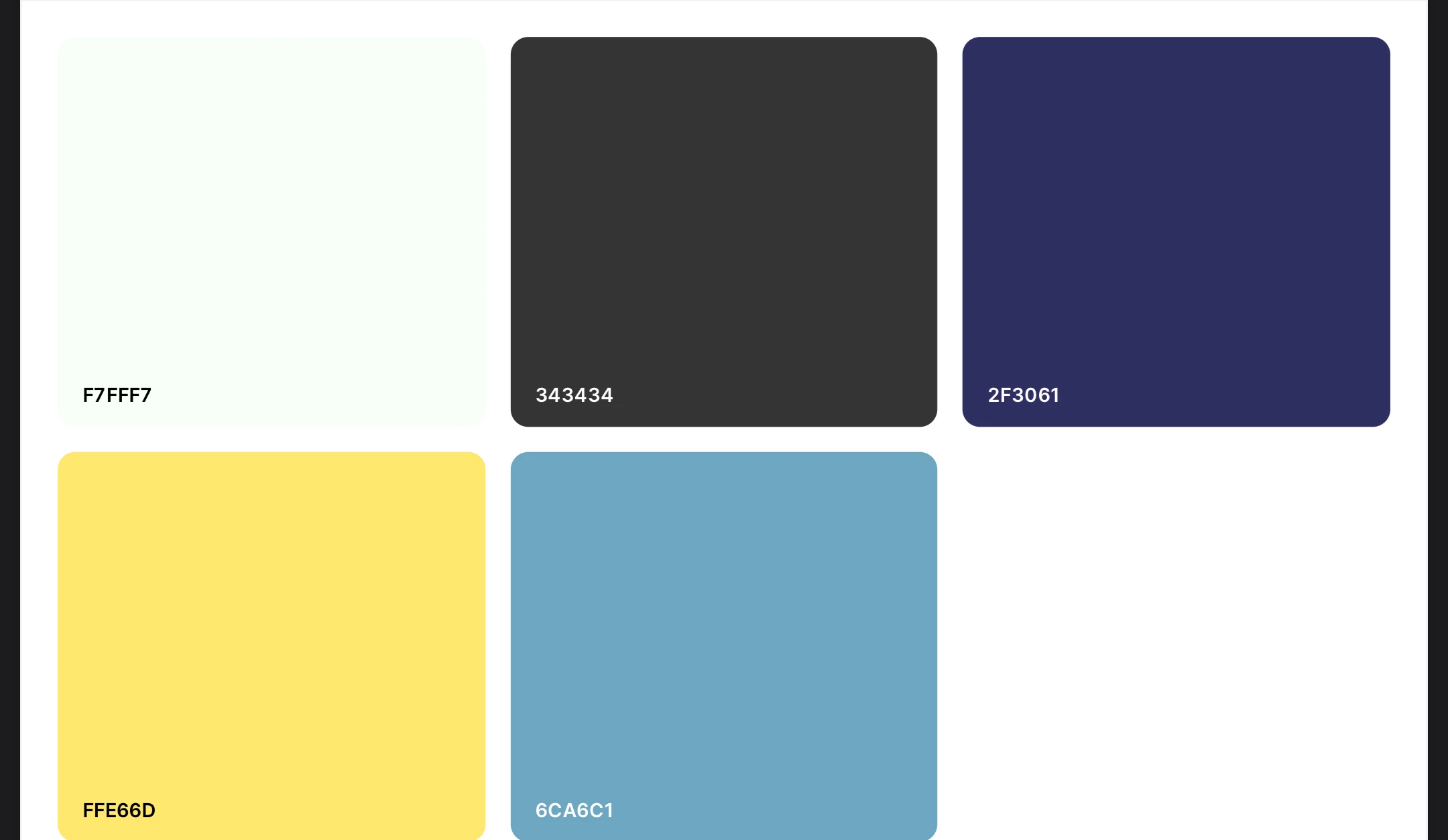 random color palette oc 💛💙🖤🤍 | Fandom