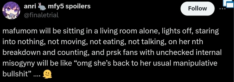 Mafumom mischaracterisation | Fandom