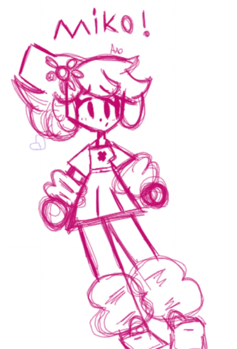 woooo!! miko doodle!! (again please i have an obsession) | Fandom