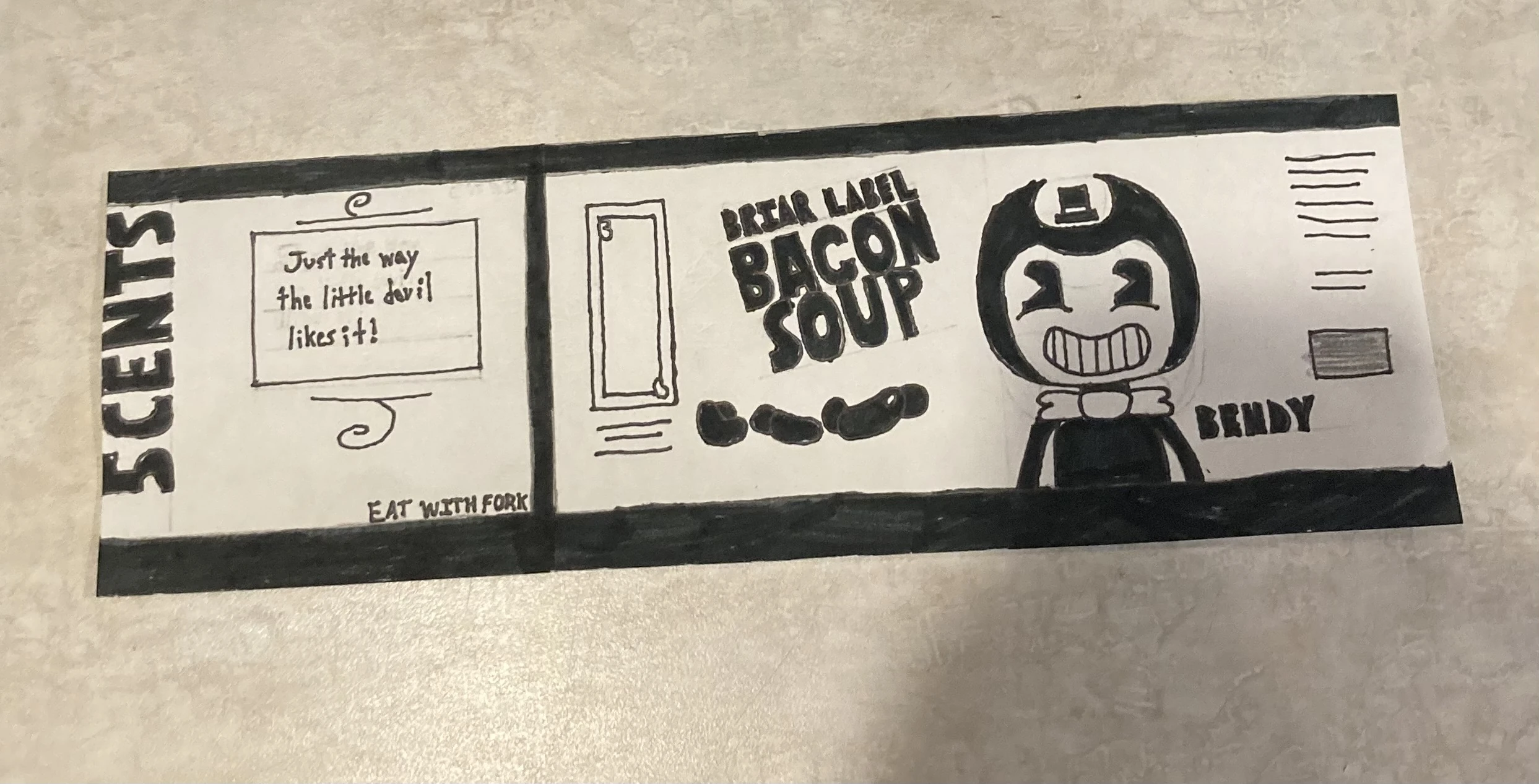I made a BATIM bacon soup label | Fandom