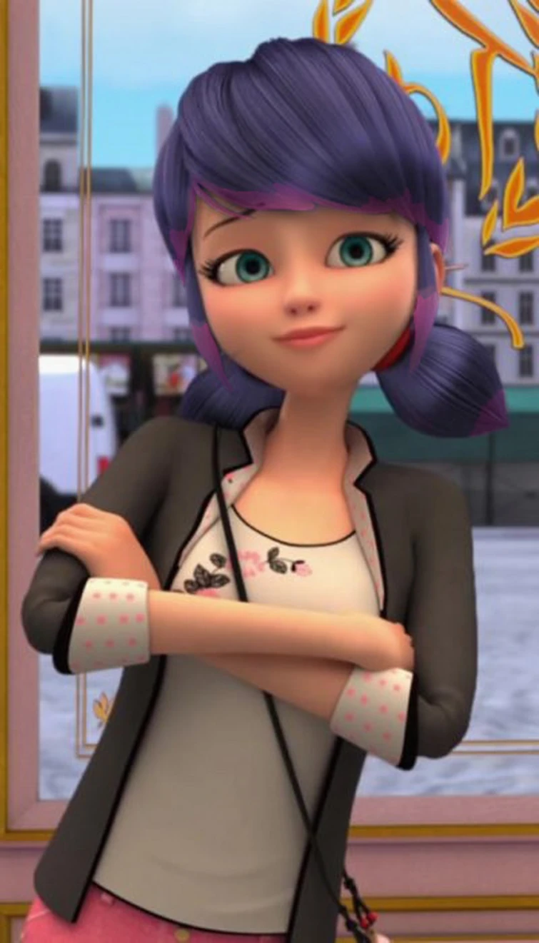 Marinette with light pink hair tips | Fandom