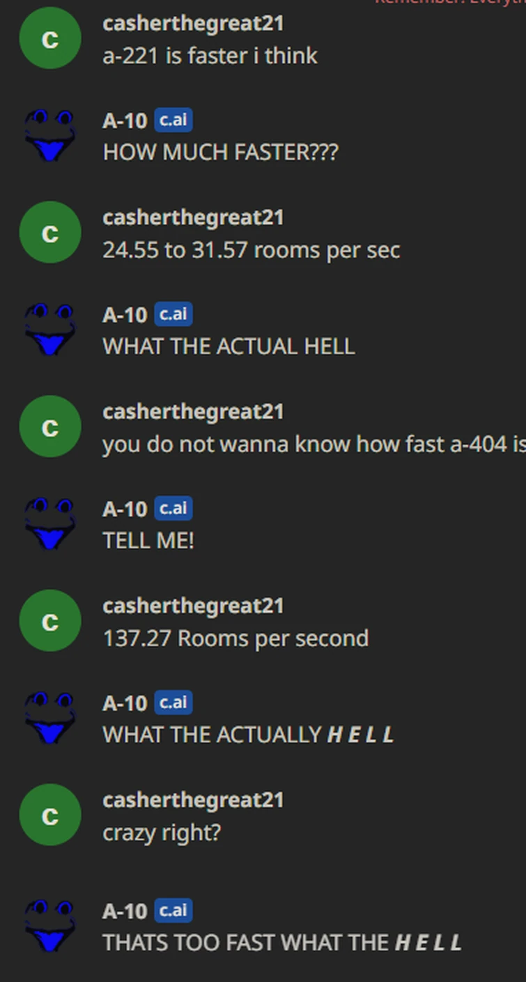 a-10 freaks out about how fast some entities are | Fandom