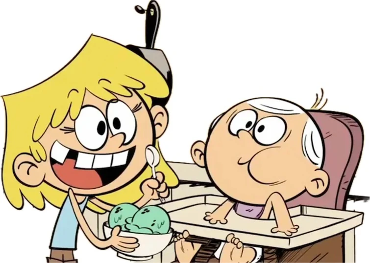 Young Lori and baby Lincoln in no background | Fandom