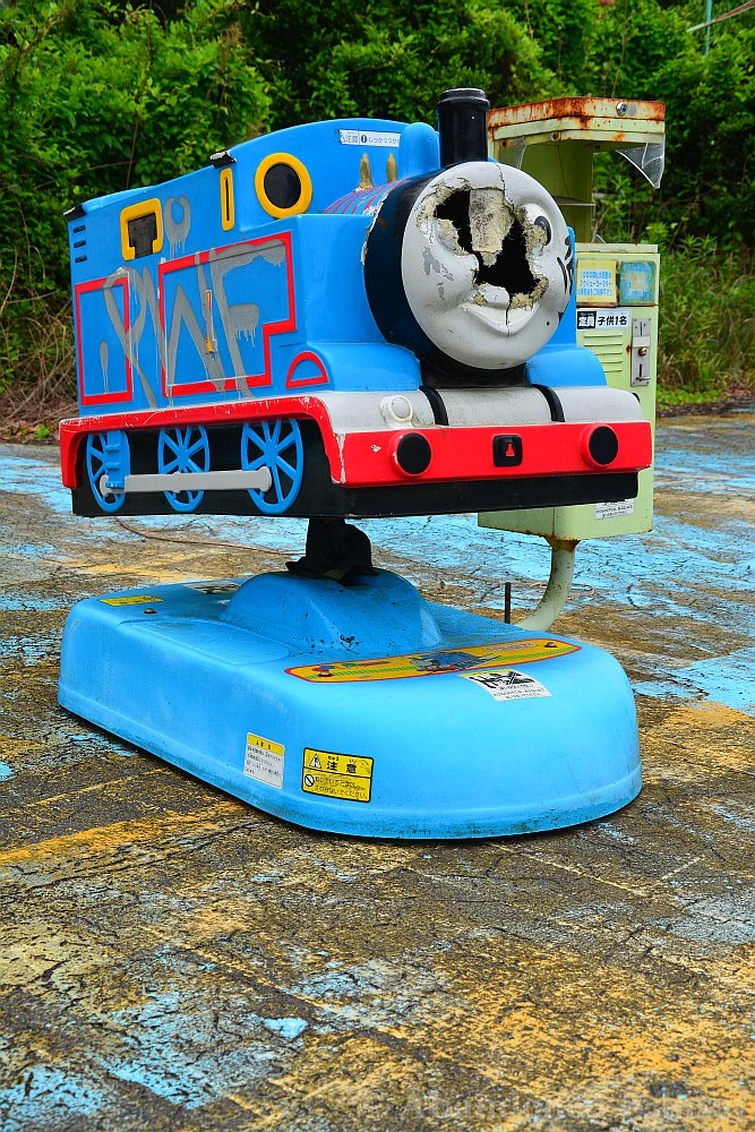 So there's a Thomas ride in japan that was unfortunately vandalized and ...