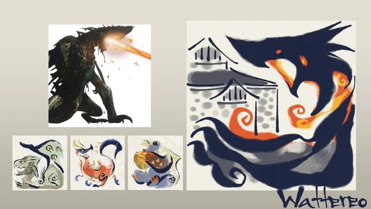 Here is some of my favorite fan-art of MH rise monster Icons made by ...