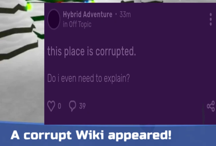 this place is corrupted. | Fandom