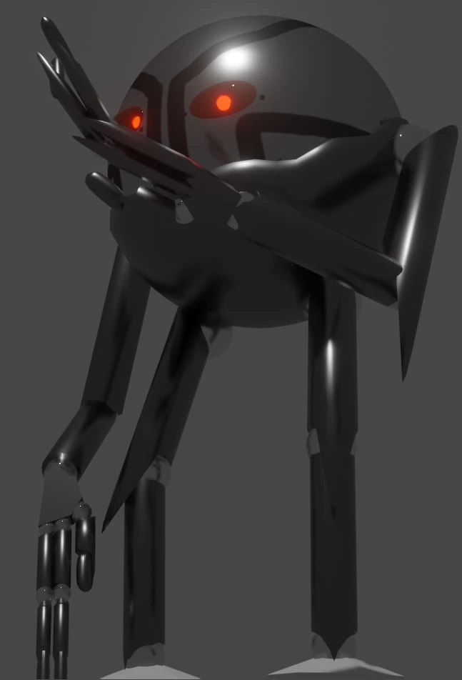 A (very first version) 3D model of a gargin robot | Fandom