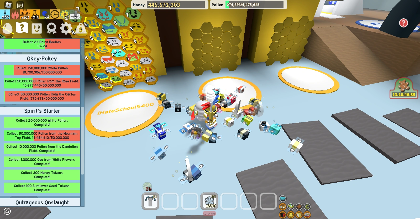 what bee to replace with festive | Fandom