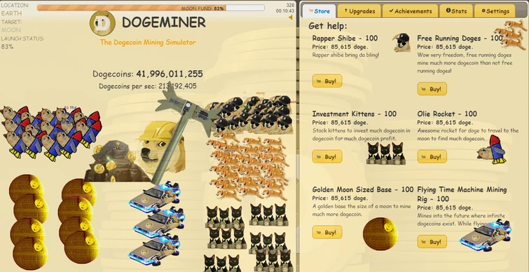 Discuss Everything About DogeMiner 2: Back 2 the Moon Wiki | Fandom
