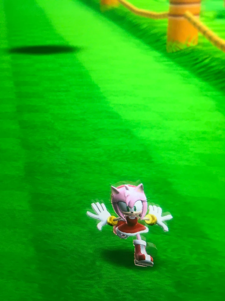 Amy rose in a sonic dash boss stage | Fandom