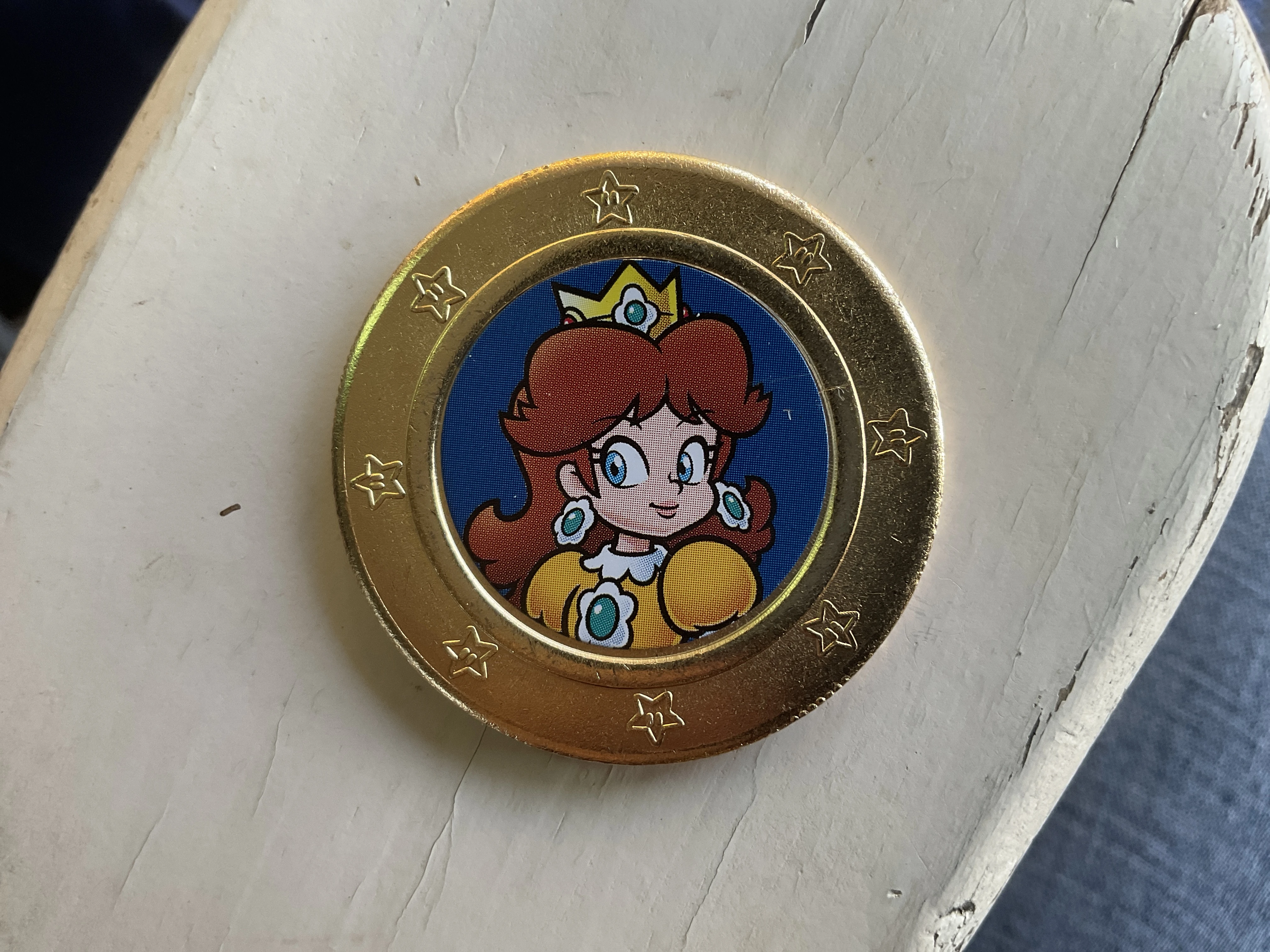 I got this cool Daisy coin. | Fandom