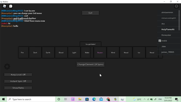 Discuss Everything About ROBLOX Elemental grind game wiki | Fandom