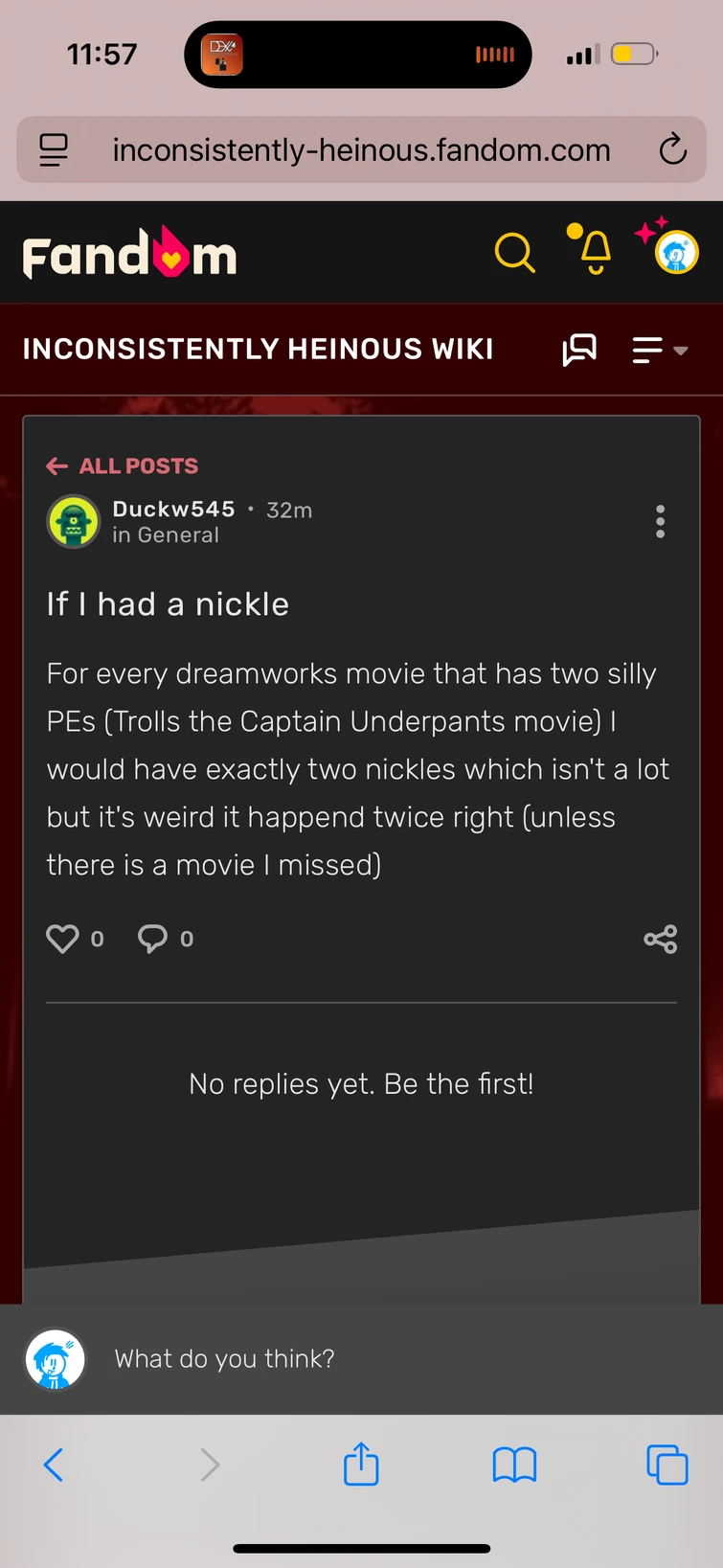 NICK LE MENTIONED | Fandom