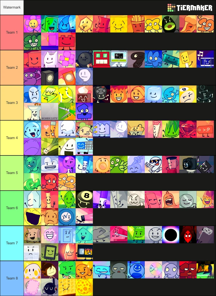 Randomized BFB teams! | Fandom