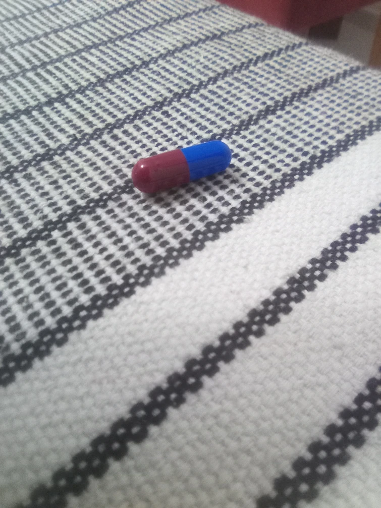 "do you pick the red pill.. where you get to be your OC.. or you pick ...