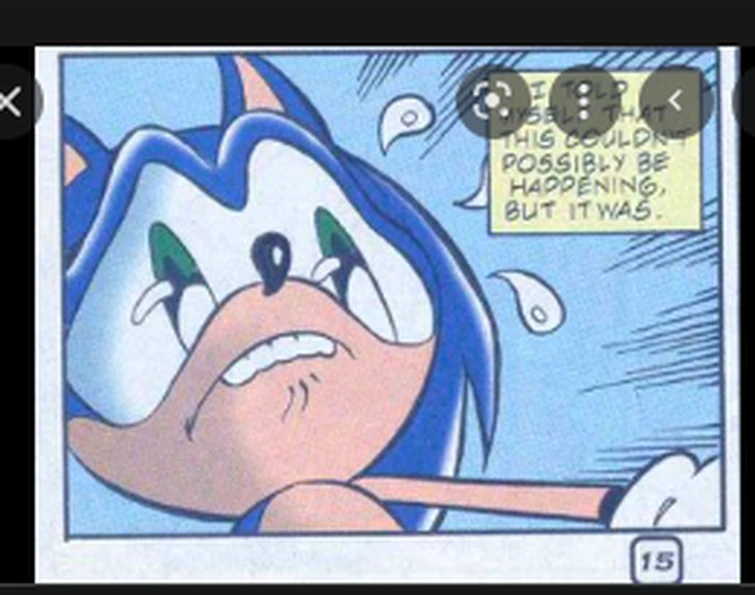 That time sonic could cry (Archie) | Fandom