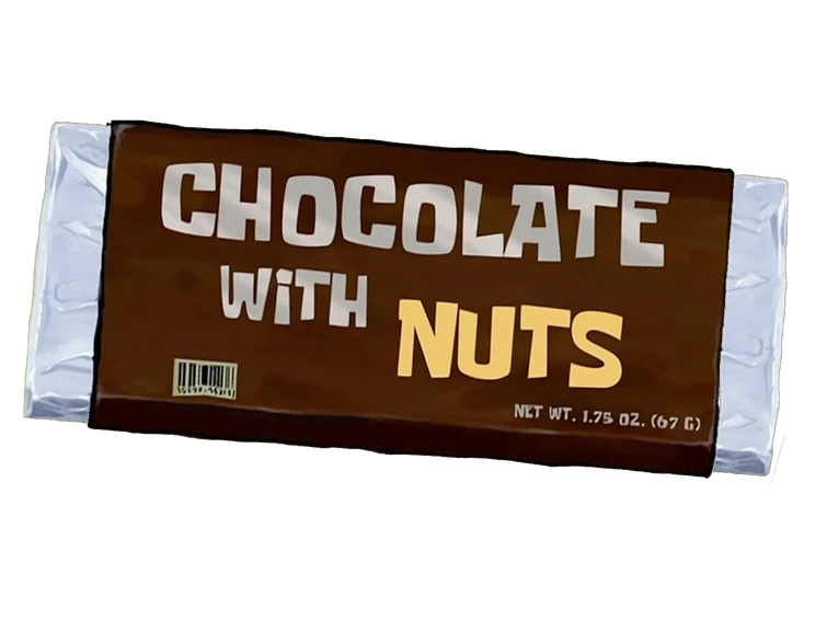 What would you think the chocolate bar on the Chocolate with Nuts title ...