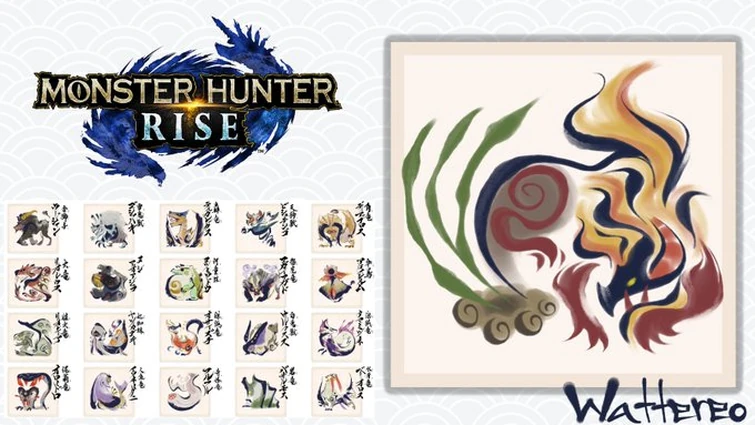 Here is some of my favorite fan-art of MH rise monster Icons made by ...