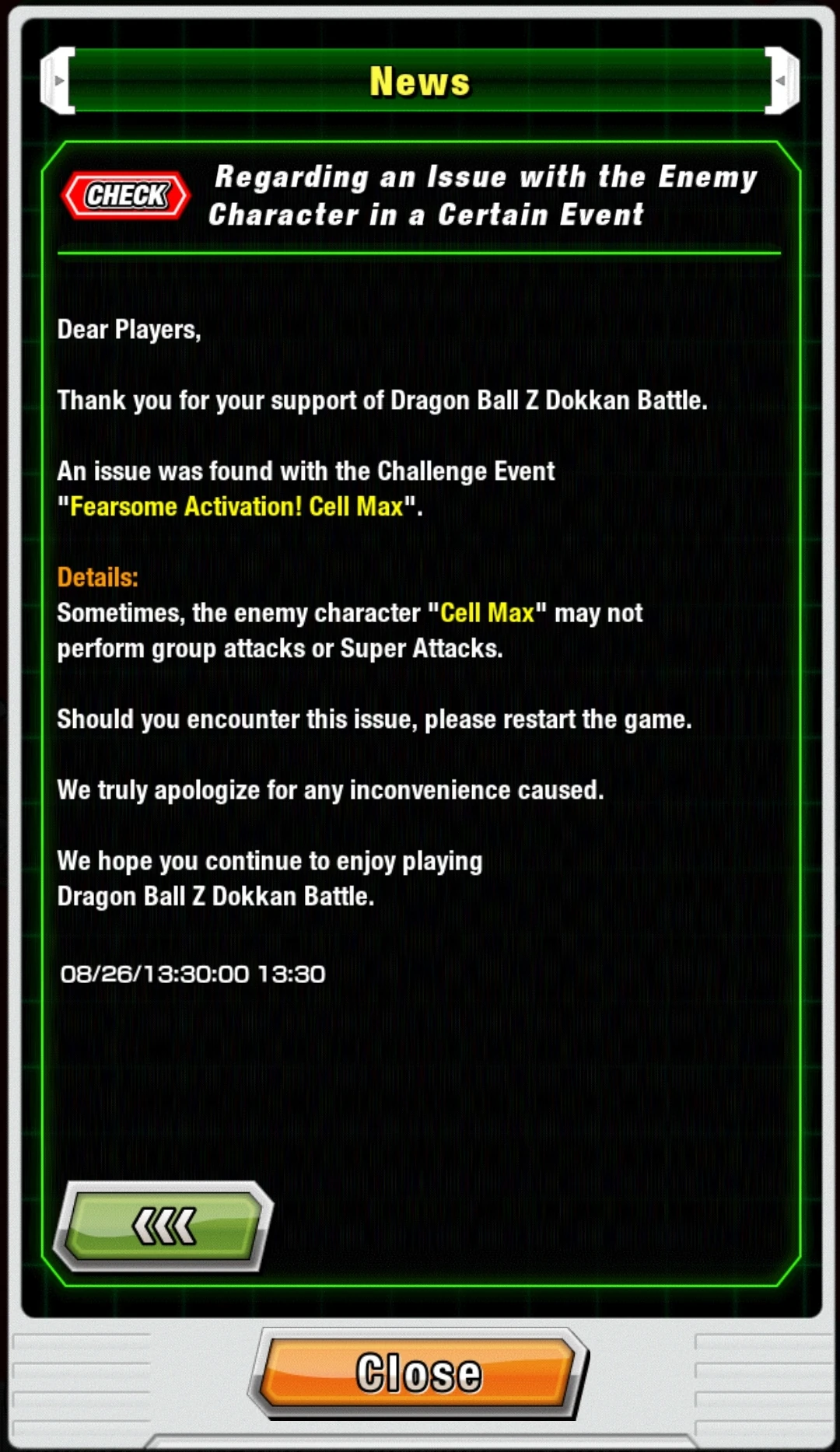 Cell max bug fix from Akatsuki | Fandom