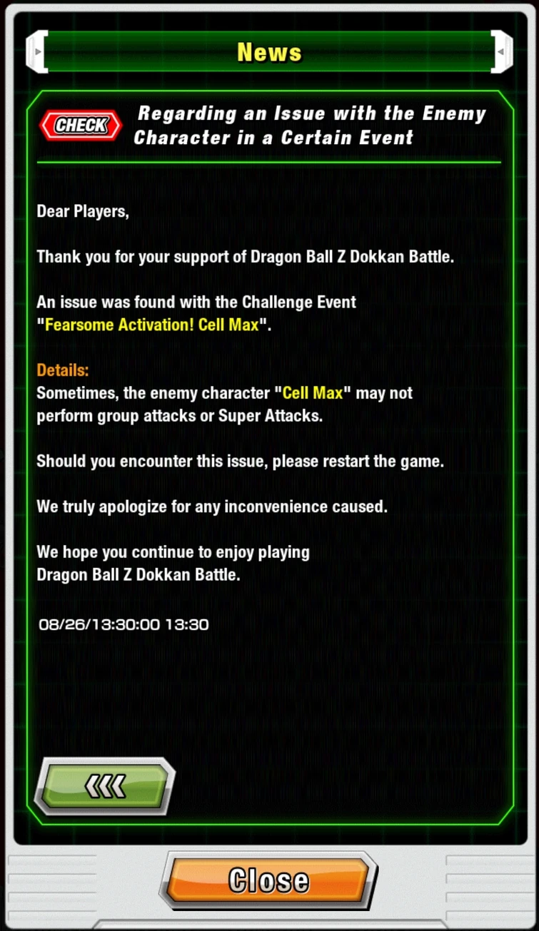Cell max bug fix from Akatsuki | Fandom