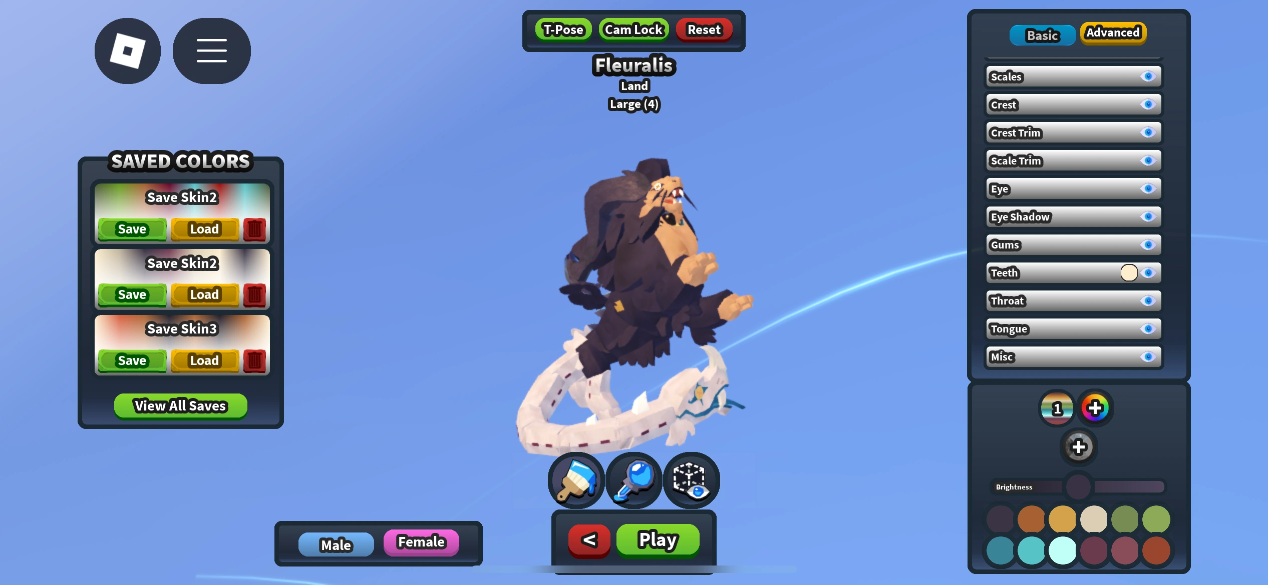 My Geto skin (hidden inventory ver.) I made his tail into the rainbow ...