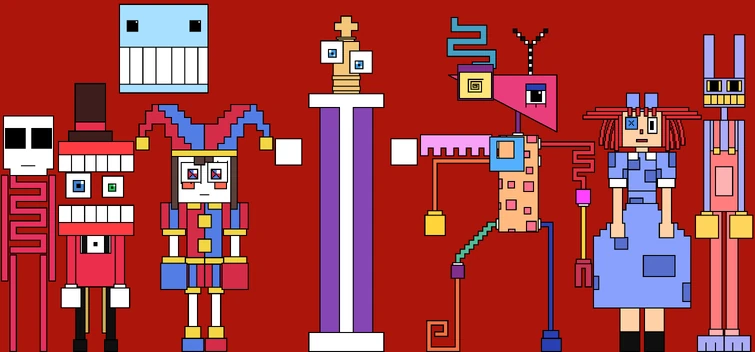 The Amazing Digital Circus characters (Minecraft style)! | Fandom