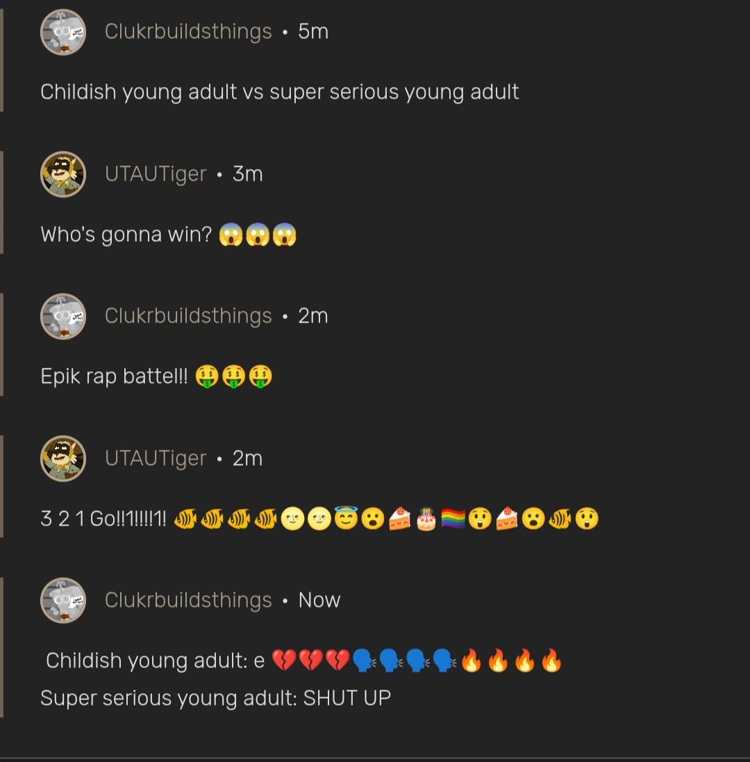 Normal Clukr and Tiger conversation | Fandom