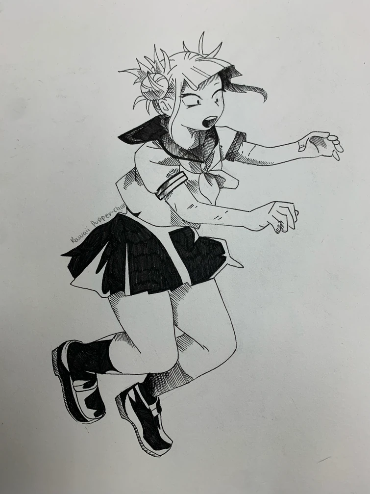 I thought Toga looked very simple and cute in a manga panel so I drew ...