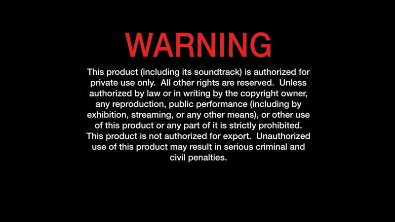 Why does Disney's current FBI warning screen kind of reminds me of the ...