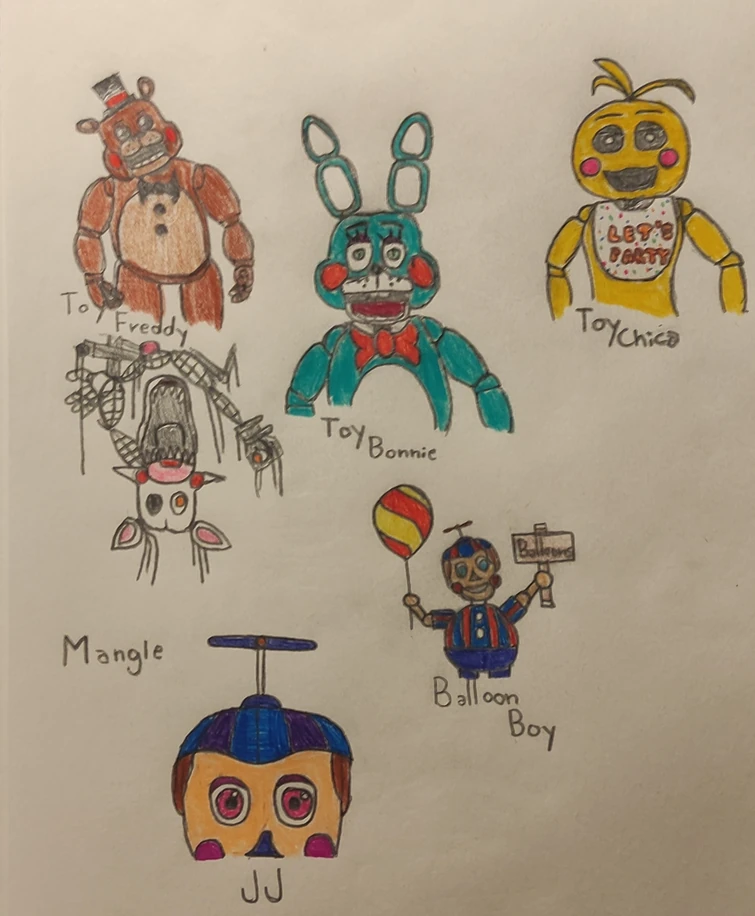 Fnaf and Fnaf 2 Animatronics | Fandom