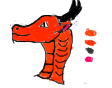 my first dragon drawing! | Fandom