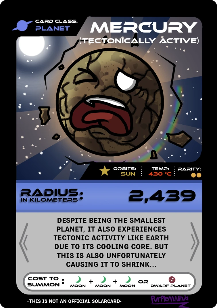 Mercury (Tectonically active) solarcard | Fandom