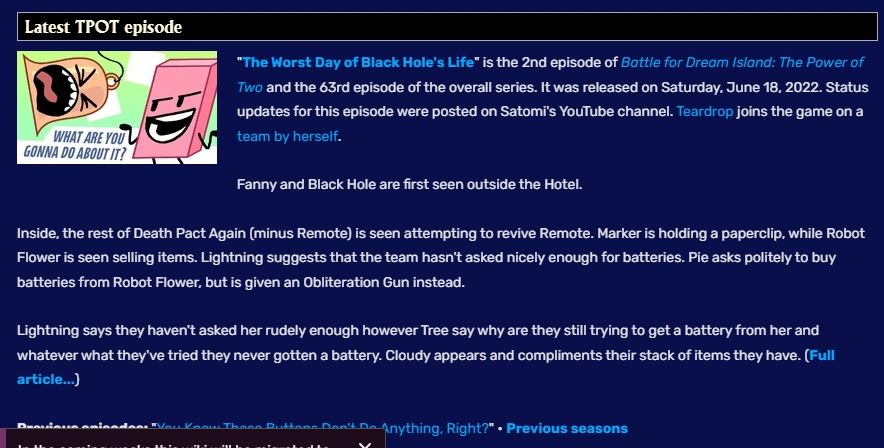 Outdated information | Fandom