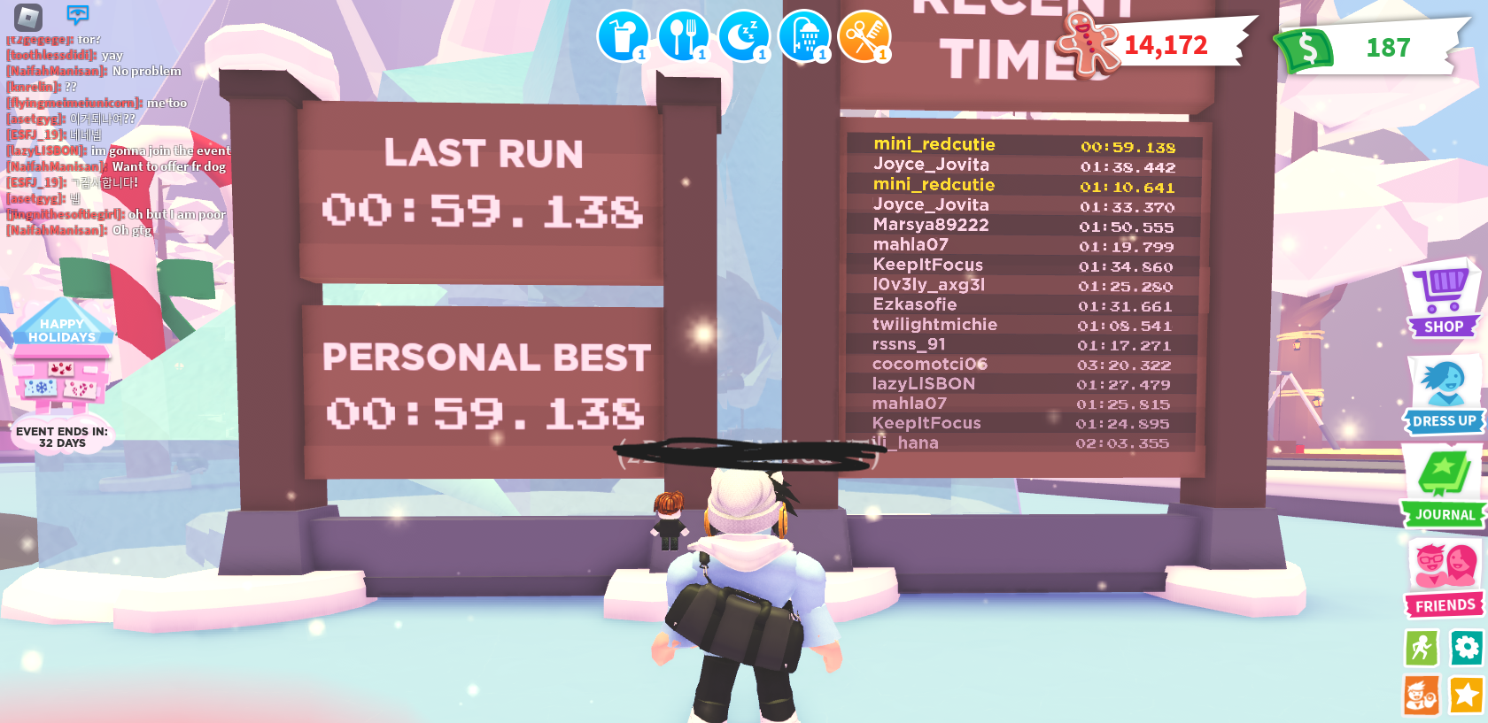 What's the fastest time ever on the ice-skating race? | Fandom