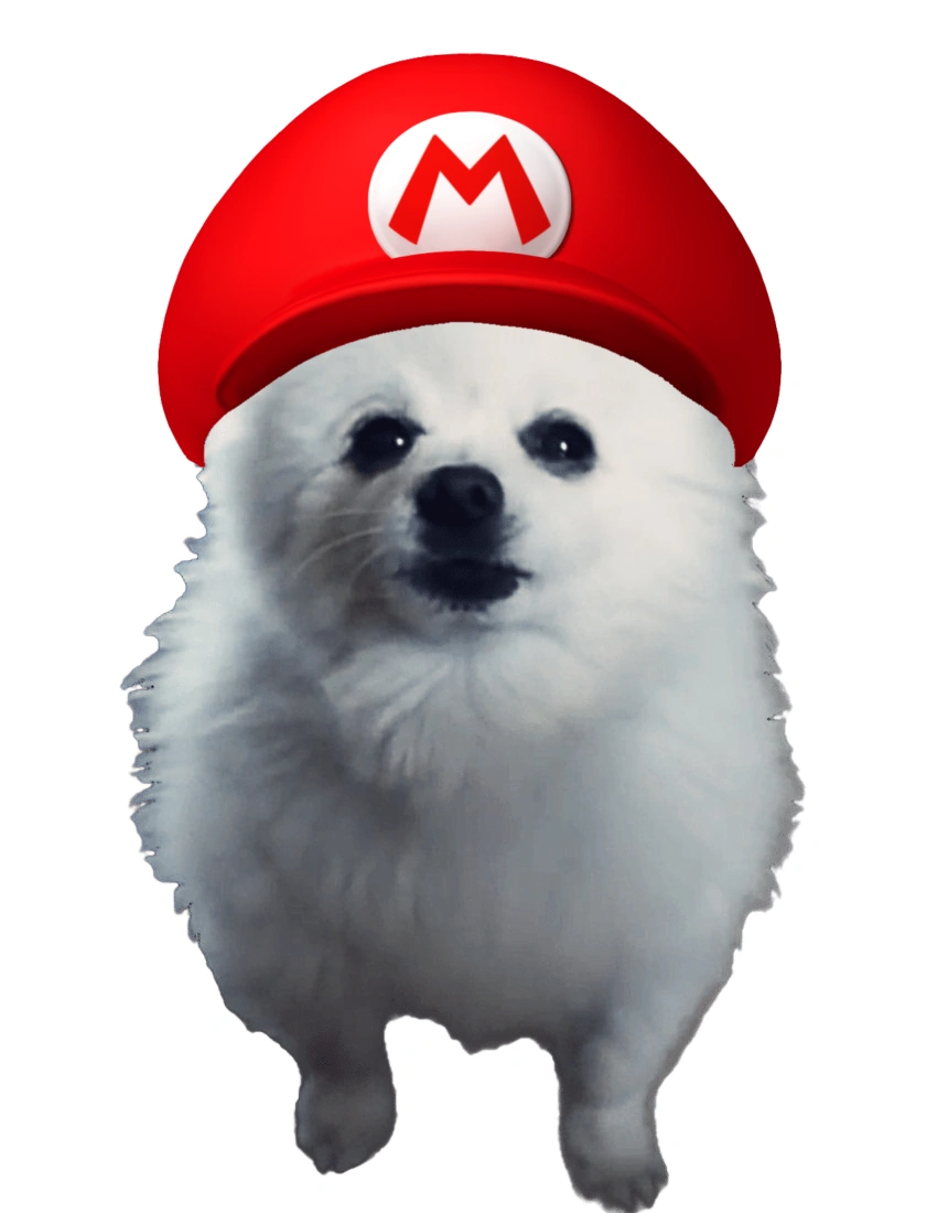 When The Deceased Gabe The Dog wears Mario's hat | Fandom