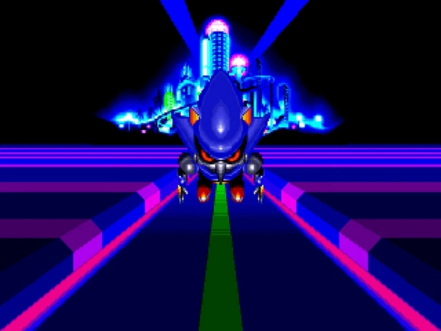 Metal Sonic jumpscare from the Chaotix title screen | Fandom