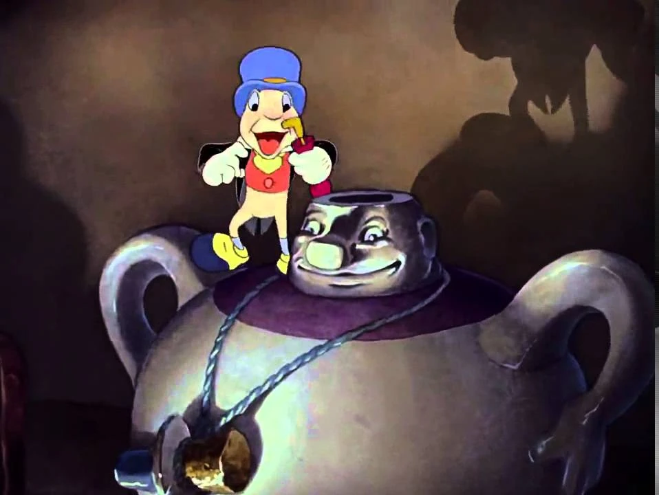 Jiminy Cricket sings "Give a Little Whistle" in the scenes | Fandom