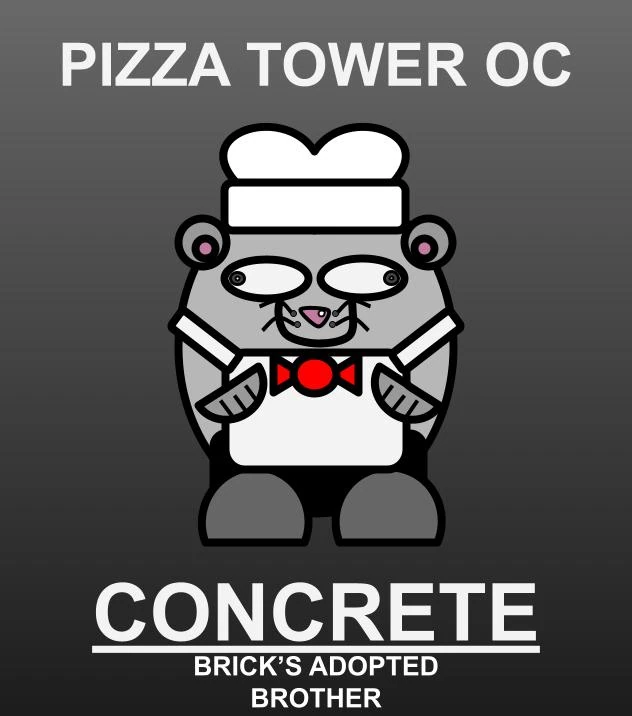 Updated Concrete ( Brick's adopted brother ) PIZZA TOWER OC | Fandom