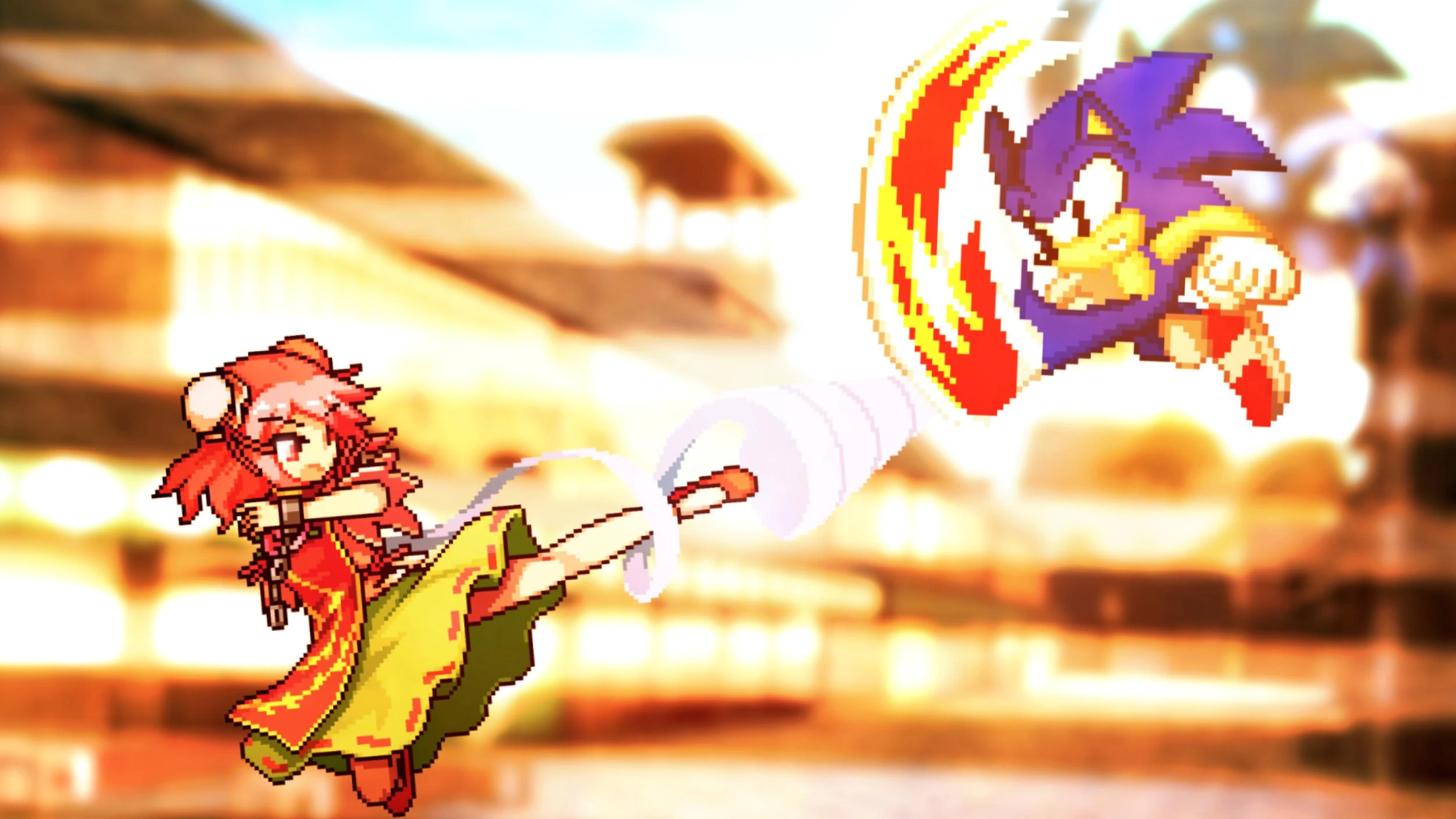 Kasen Ibaraki vs Fleetway Sonic Sprite Art | Fandom
